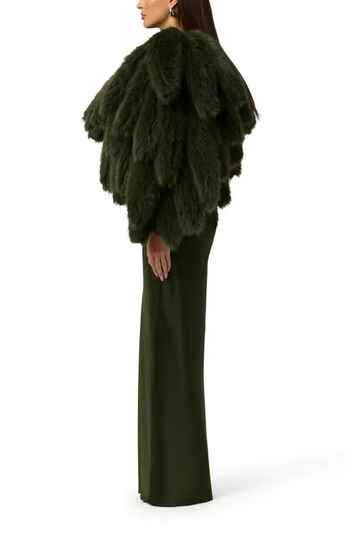 Naked Wardrobe Foxtail Faux Fur Cropped Jacket
