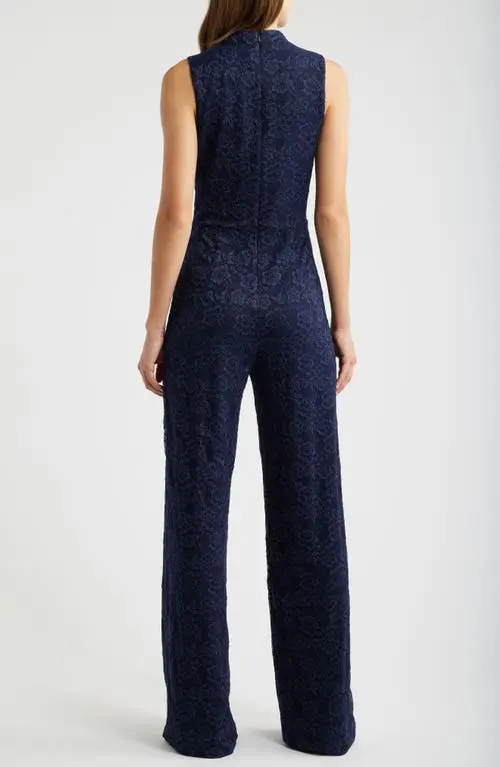 Black Halo Corrine Lace Wide Leg Jumpsuit