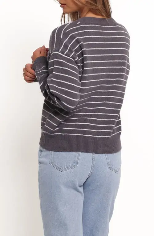 PETAL & PUP Zammy Stripe Crop Cardigan