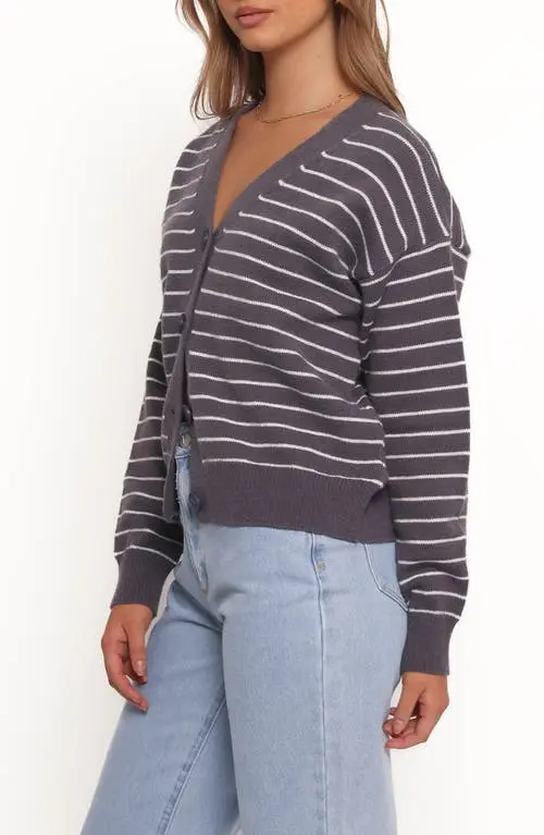 PETAL & PUP Zammy Stripe Crop Cardigan