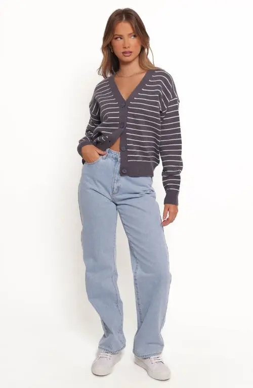 PETAL & PUP Zammy Stripe Crop Cardigan