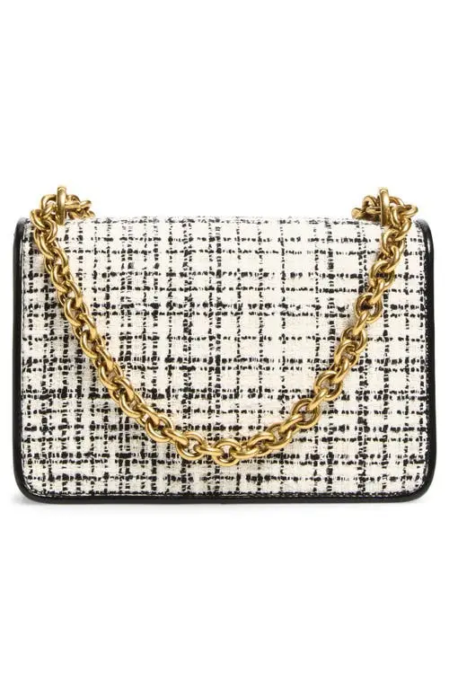 Valentino Garavani Small Vain Tweed & Leather Shoulder Bag
