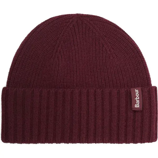 Barbour Danforth Wool & Cashmere Beanie - Wine