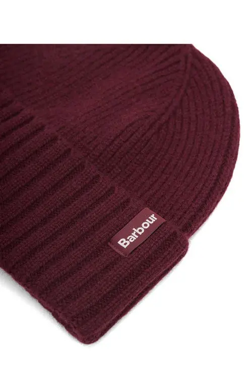 Barbour Danforth Wool & Cashmere Beanie - Wine