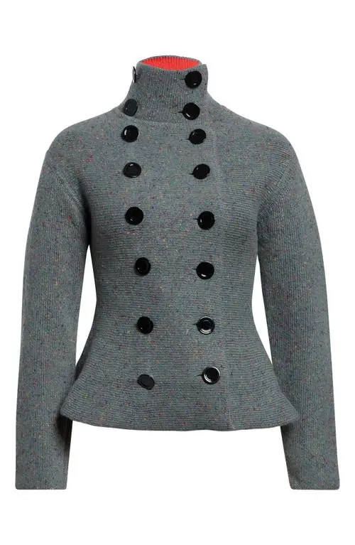 Proenza Schouler Capucine Wool Donegal Sweater Jacket