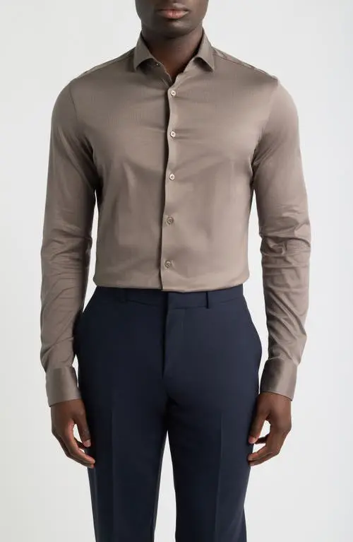 Canali Regular Fit Cotton Jersey Shirt