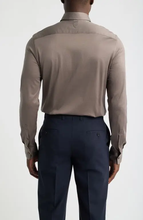 Canali Regular Fit Cotton Jersey Shirt