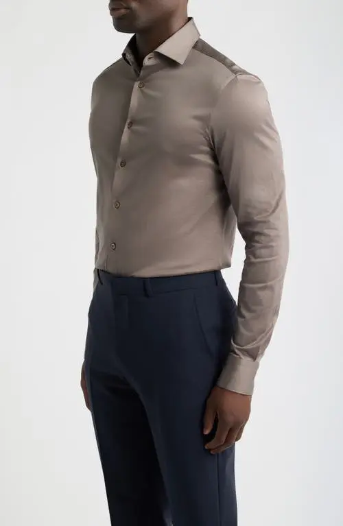 Canali Regular Fit Cotton Jersey Shirt