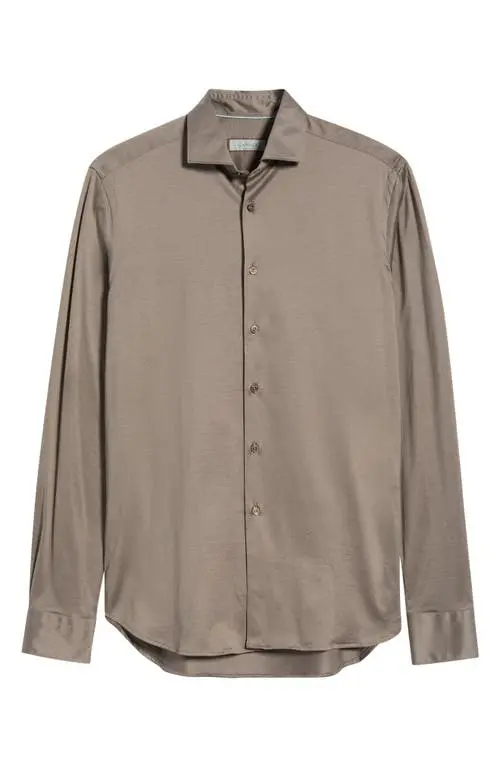Canali Regular Fit Cotton Jersey Shirt