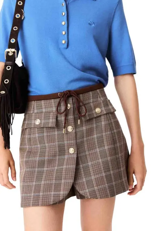 Maje Layered-effect Suit Shorts