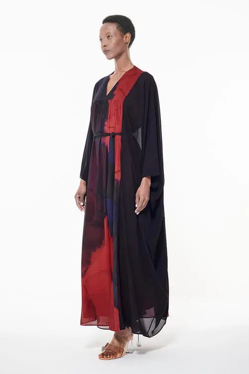 LEEM Belted Printed Kaftan