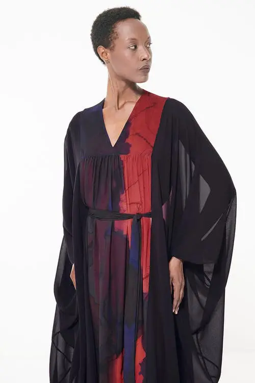 LEEM Belted Printed Kaftan