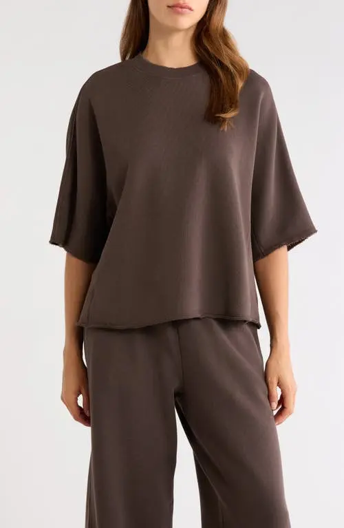 On Club Collective Cott Raw Edge Top - Espresso