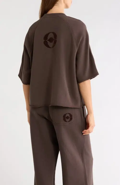 On Club Collective Cott Raw Edge Top - Espresso