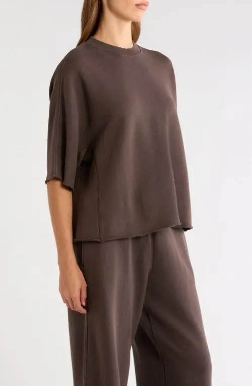On Club Collective Cott Raw Edge Top - Espresso