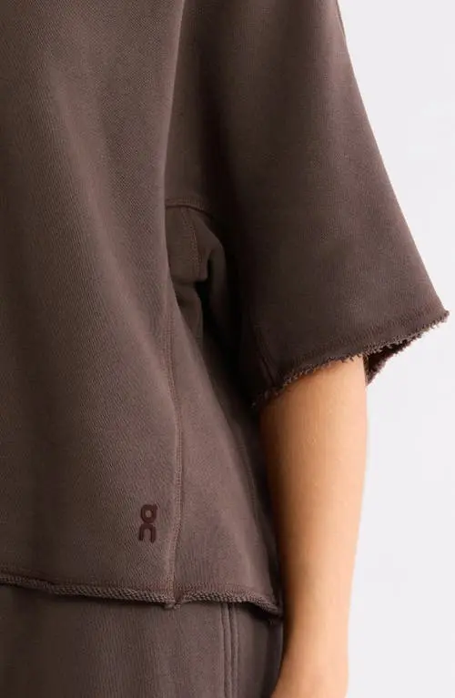 On Club Collective Cott Raw Edge Top - Espresso