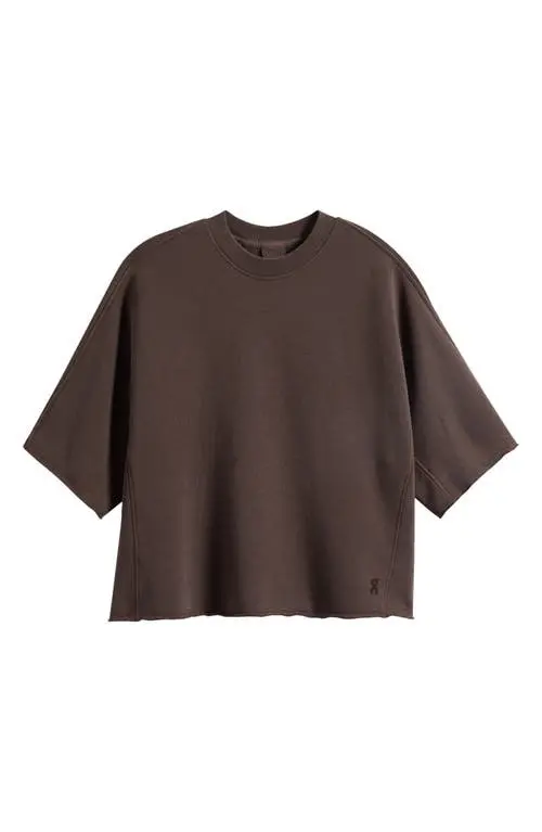On Club Collective Cott Raw Edge Top - Espresso