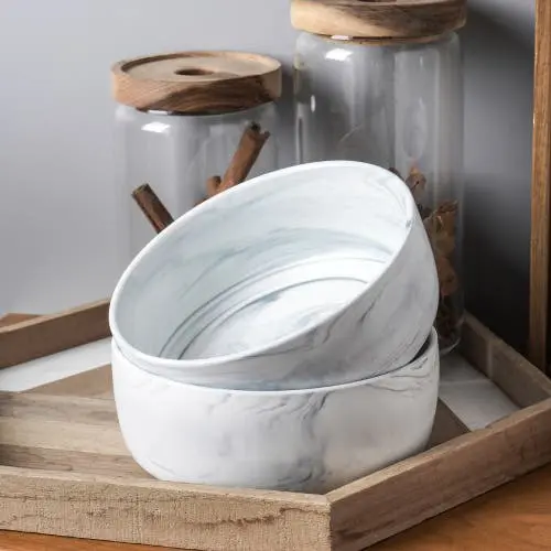 STONE + LAIN Brighton Porcelain 4-piece Bowl Set - Gray