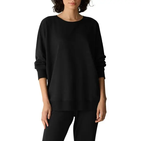 Eileen Fisher Crewneck Sweatshirt - Black
