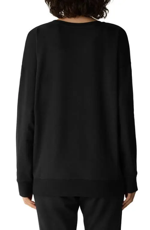 Eileen Fisher Crewneck Sweatshirt - Black