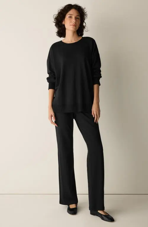 Eileen Fisher Crewneck Sweatshirt - Black