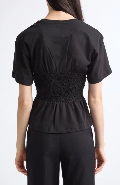 Ulla Johnson Mila Mixed Media Top - Noir