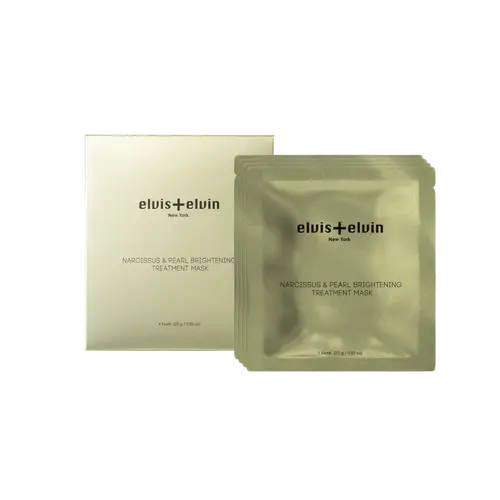 ELVIS+ELVIN Rcissus & Pearl Brightening Treatment Sheet Mask 4-pack - Na