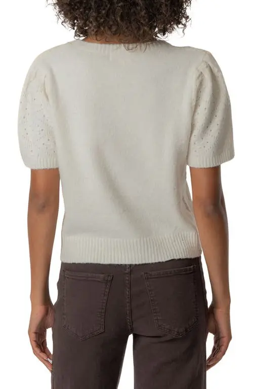 Kut From The Kloth Faith Pointelle Short Sleeve Sweater