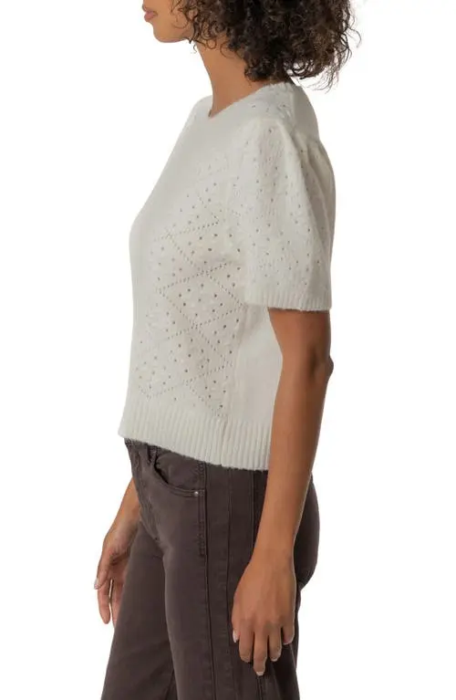 Kut From The Kloth Faith Pointelle Short Sleeve Sweater