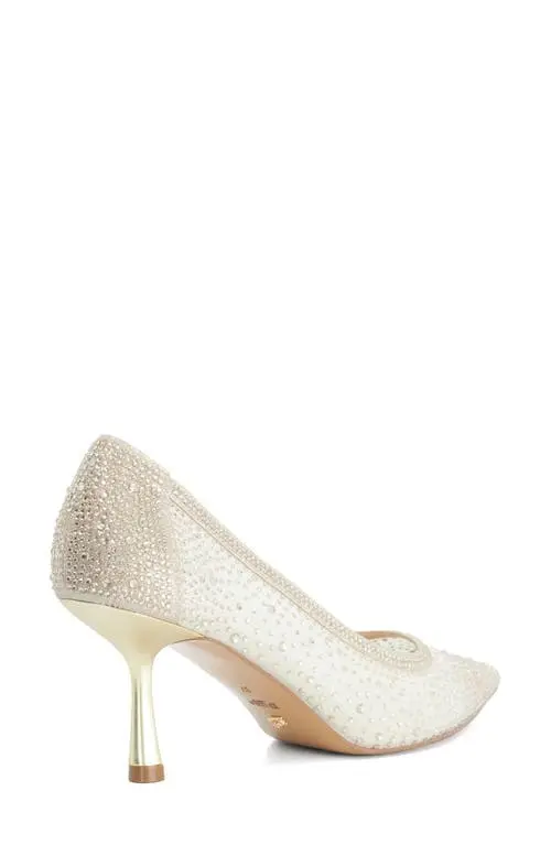 Dune London Brivelle Pointed Toe Pump - Gold