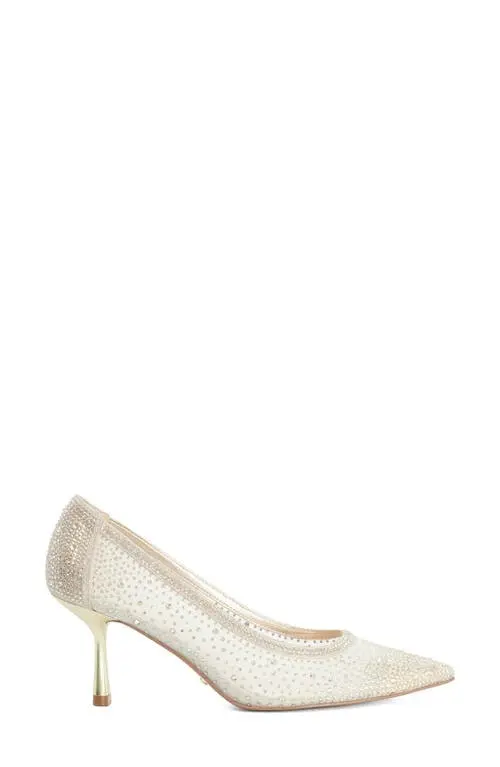 Dune London Brivelle Pointed Toe Pump - Gold