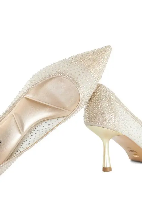 Dune London Brivelle Pointed Toe Pump - Gold