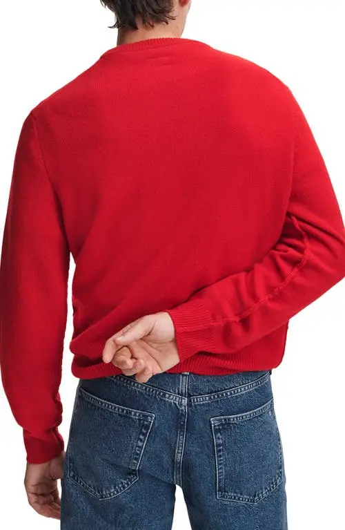 Rag & Bone Vernon Cashmere Crewneck Sweater - Red