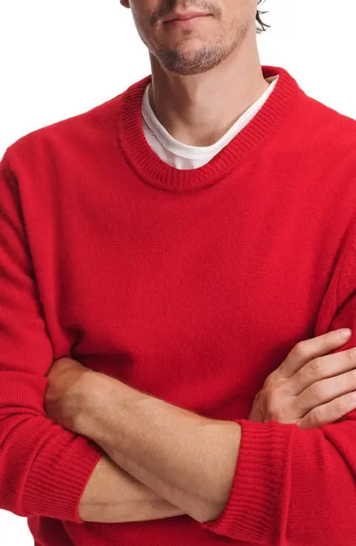 Rag & Bone Vernon Cashmere Crewneck Sweater - Red