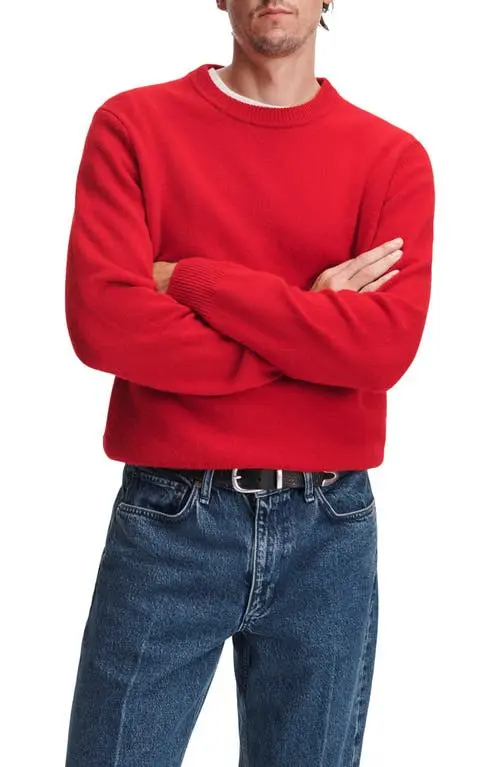 Rag & Bone Vernon Cashmere Crewneck Sweater - Red
