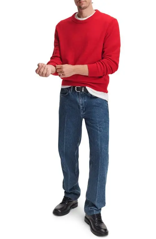 Rag & Bone Vernon Cashmere Crewneck Sweater - Red