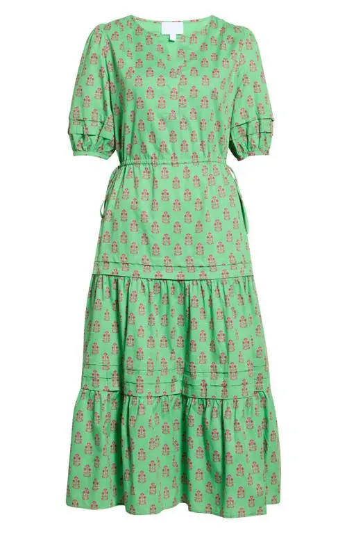SUGARLIPS Darley Floral Tiered Cotton Dress