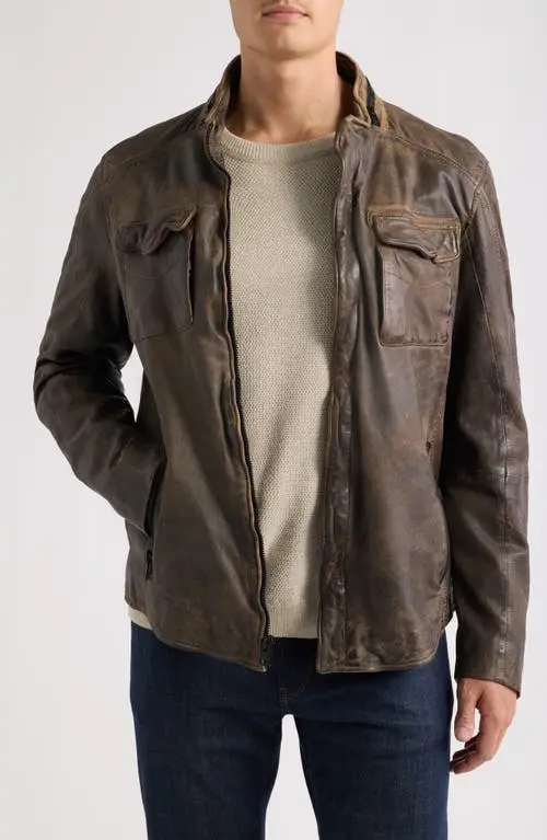 Mauritius Cove Leather Jacket - Elephant