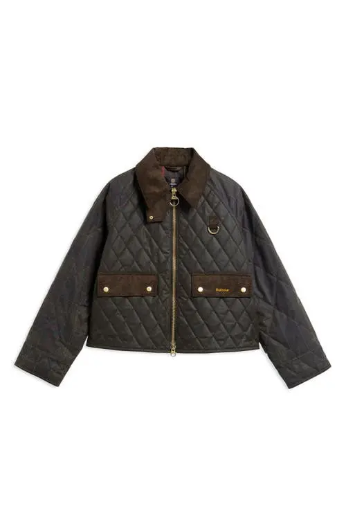 Barbour Tartan Reimagined Icon Quilted Waxed Cotton Jacket