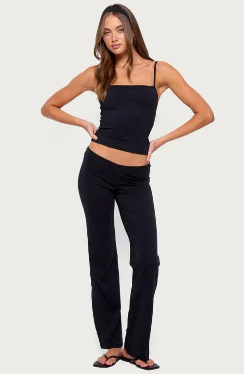 EDIKTED Anika Scooped Straight Leg Pants