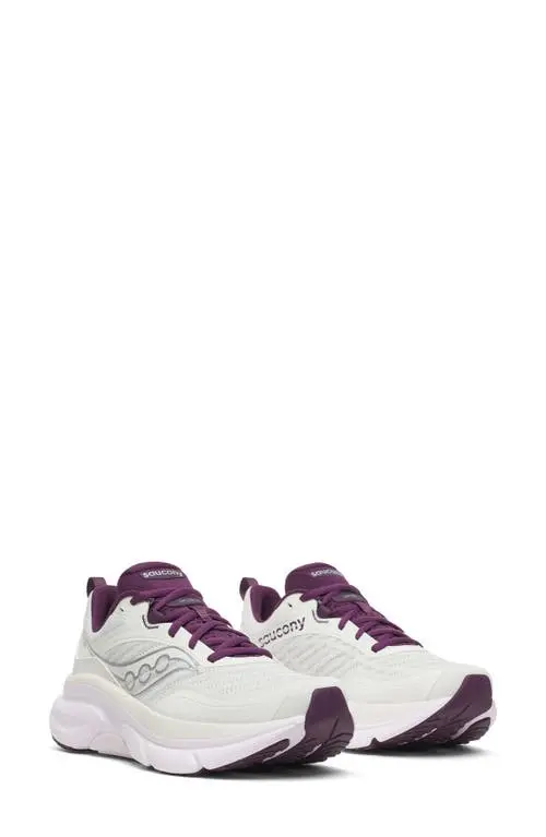 Saucony Omni St 23 Running Shoe - Ivory/eggplant