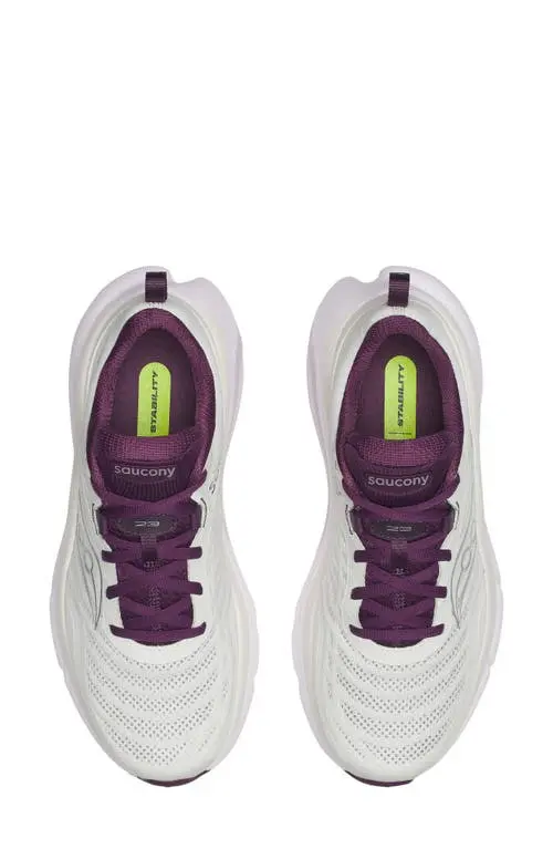 Saucony Omni St 23 Running Shoe - Ivory/eggplant