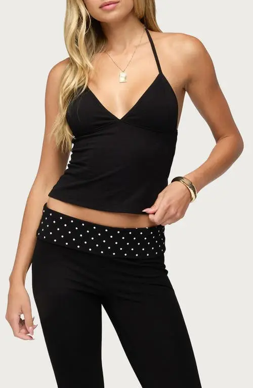 EDIKTED Noriah Halter Top - Black