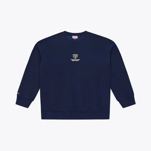 Mitchell & Ness Chicago Bears Core Essentials Micro Logo Fleece Sweatshirt