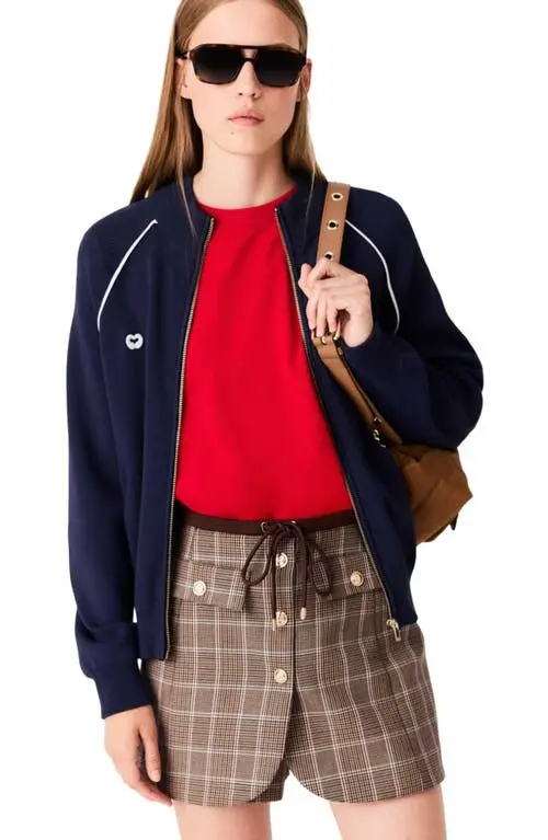 Maje Zipped Cardigan