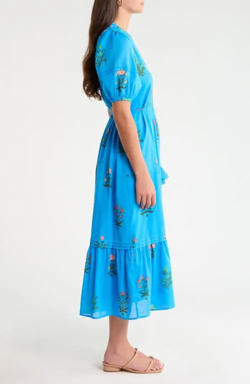 SUGARLIPS Lizeth Placed Floral Cotton Shirdress
