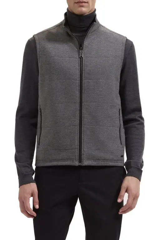 Bugatchi Reversible Knit Vest - Black