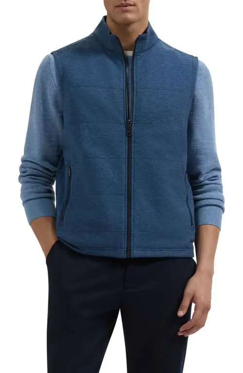 Bugatchi Reversible Knit Vest - Navy