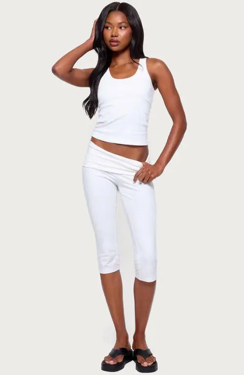 EDIKTED Ailsa Ribbed Built-in Bra Tank