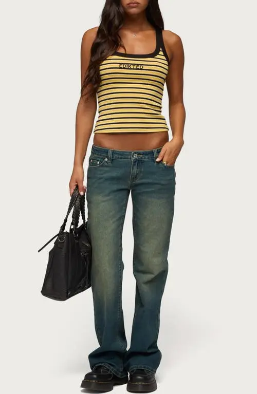 EDIKTED Energy Stripe Rib Tank